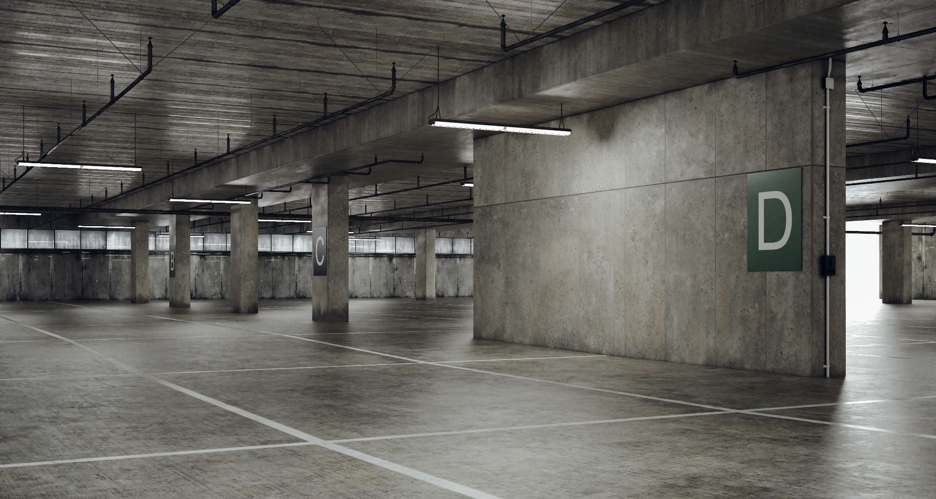 3D Garage - Photo Wallpaper