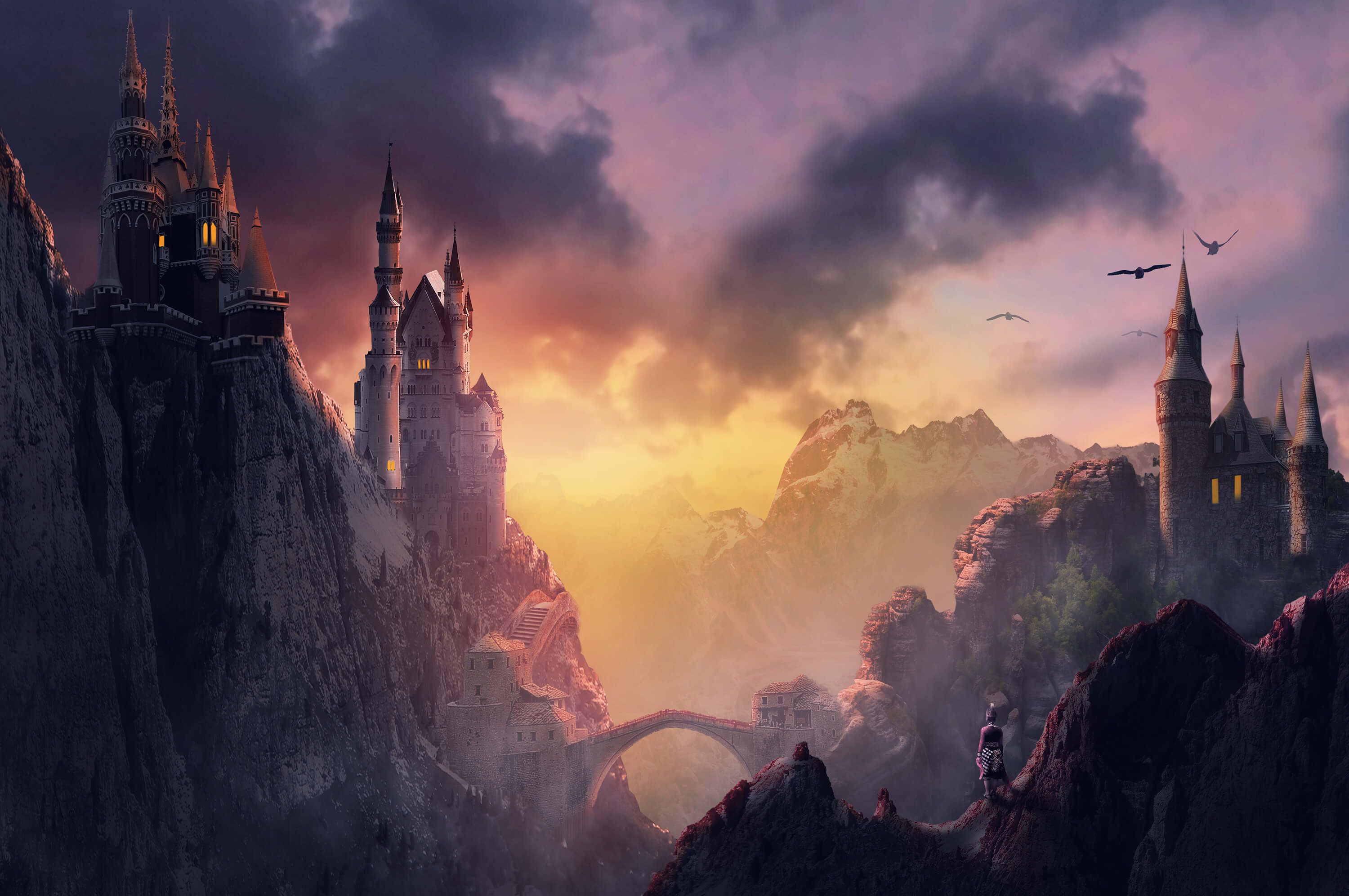 Fantasy Castle Wallpaper Hd 4k 2560x1440 - Infoupdate.org