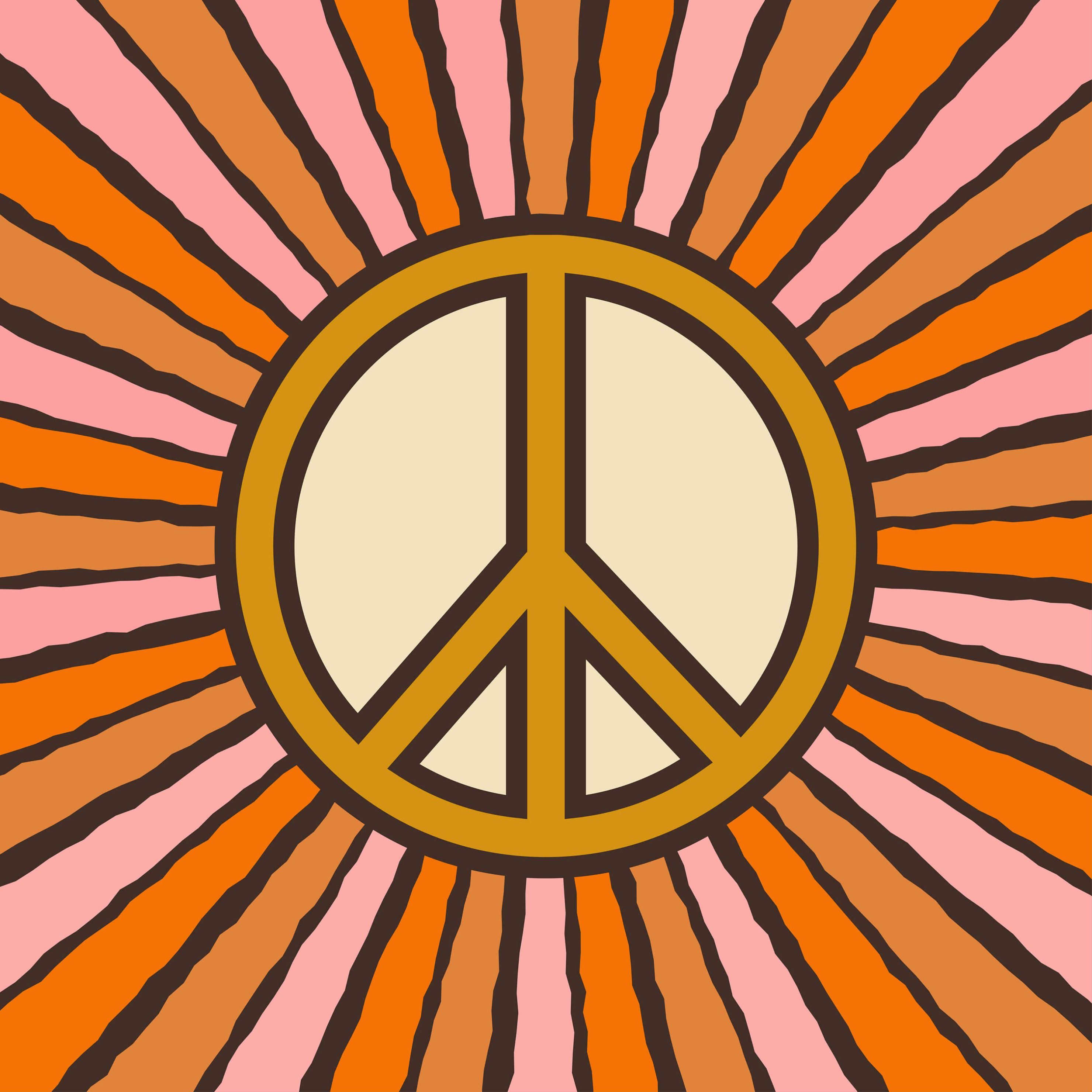 Peace Sign Computer Wallpaper Rainbow Of Peace Symbols HD Wallpaper