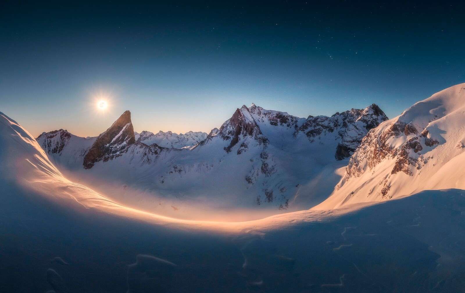 Moonlight Over The Mountain
