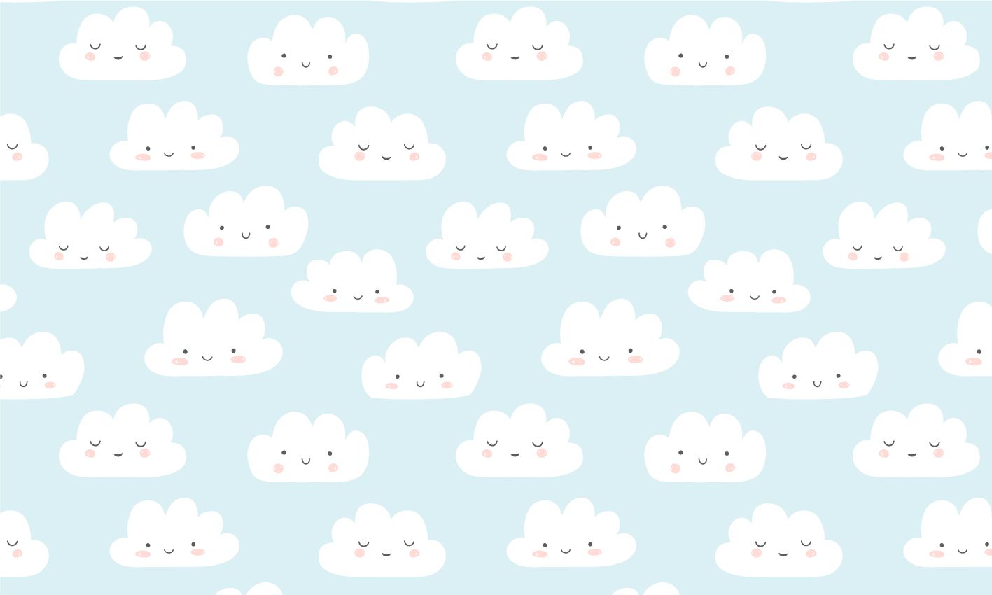 Cute clouds - Photo Wallpaper