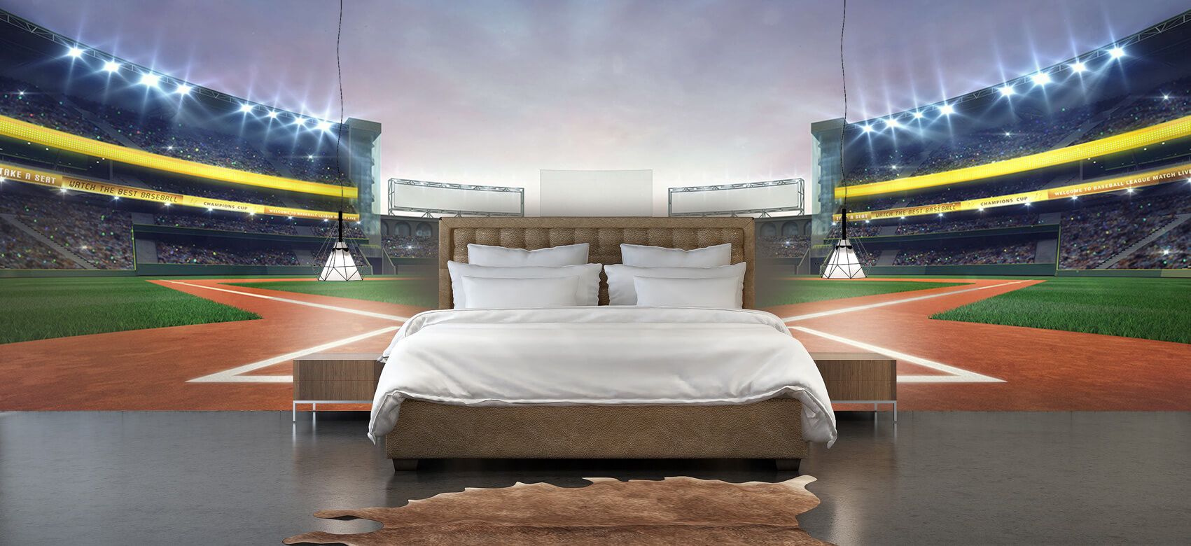 Baseball Stadium Wallpaper For Bedroom