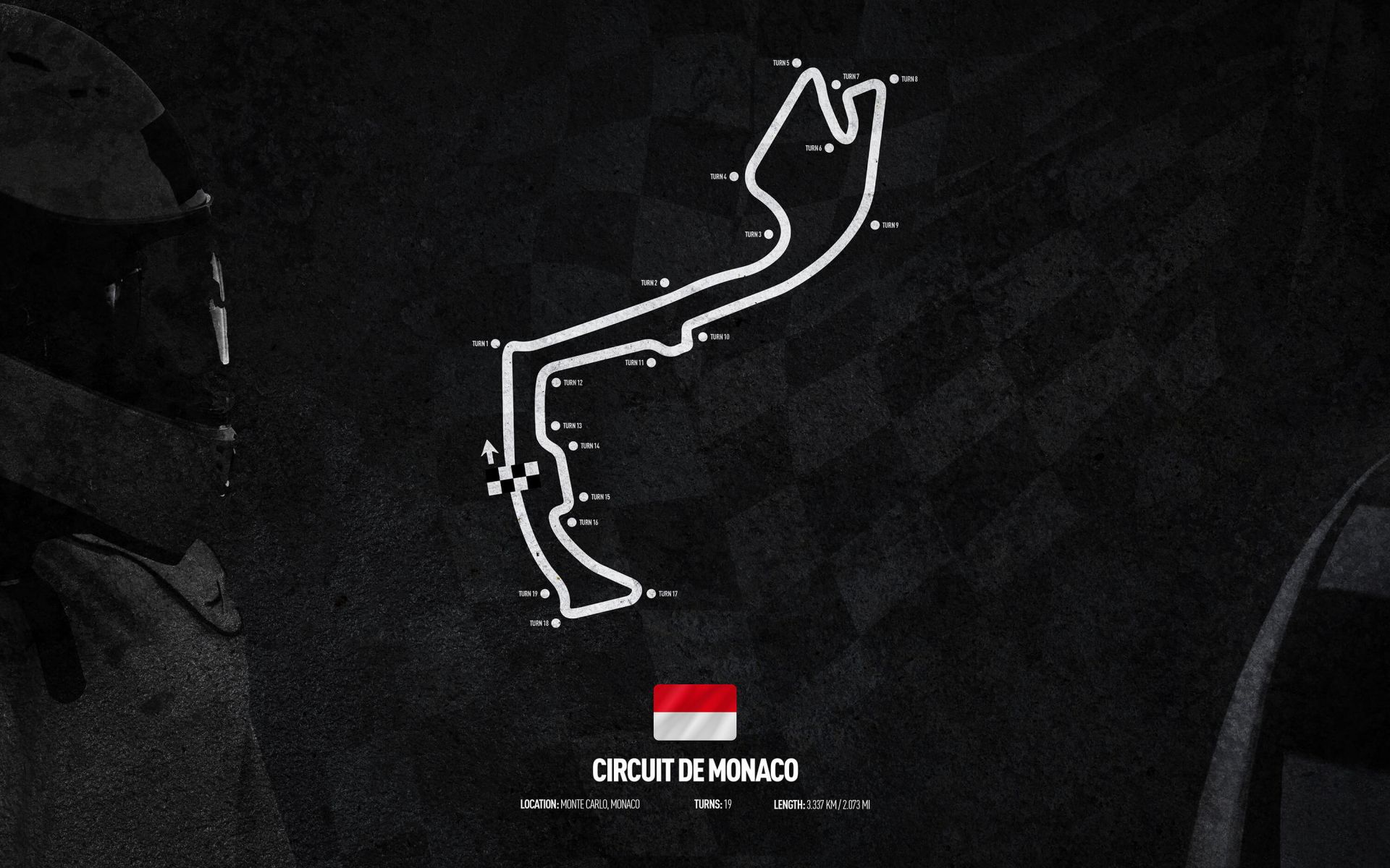 Formule 1 circuit - Circuit de Monaco - Monaco - Wallpaper Formule 1 circuit - Circuit de Monaco - Monaco - Wallpaper