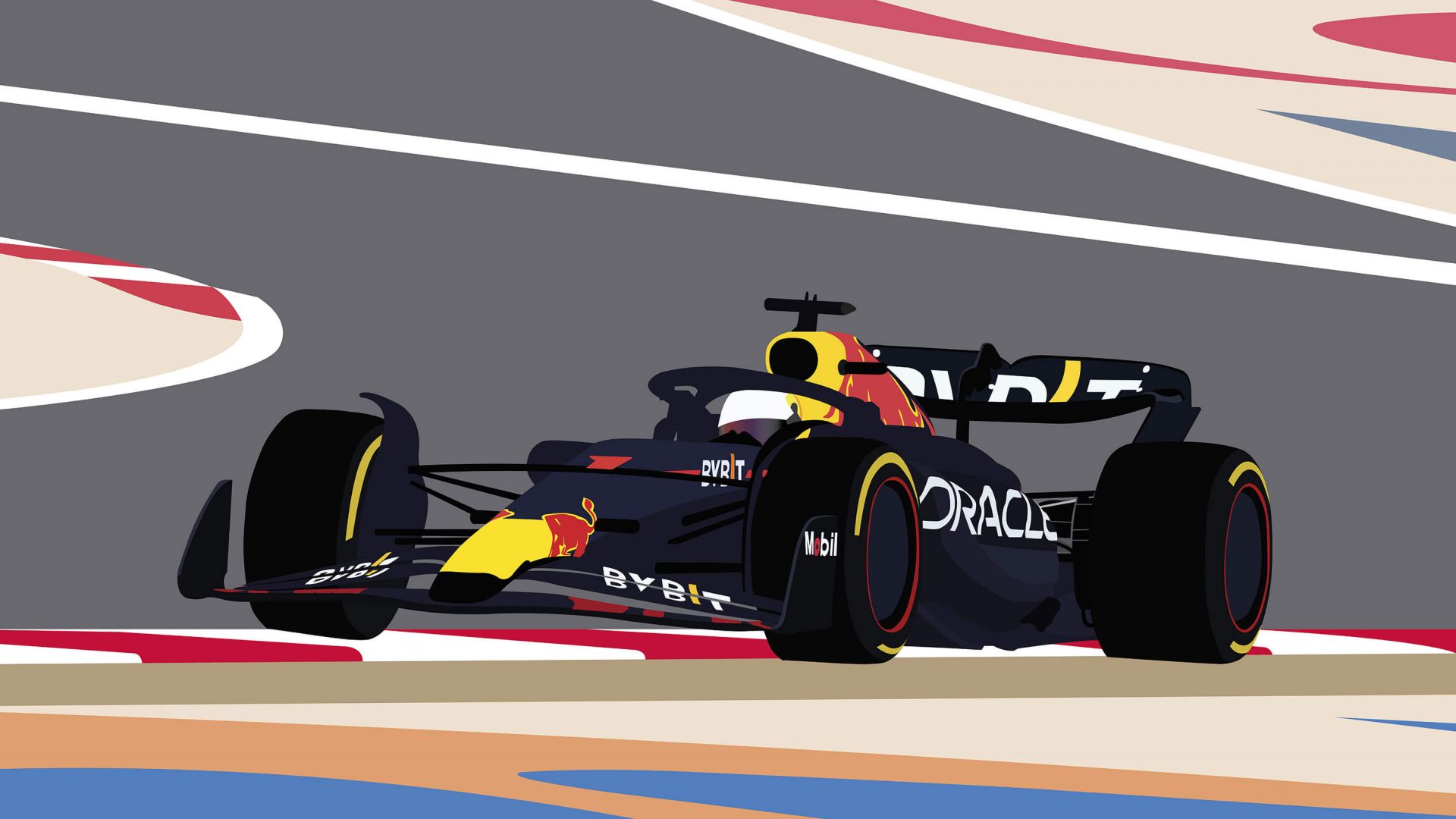 Wallpaper Mural - RB Racing Car - Photo Wallpaper