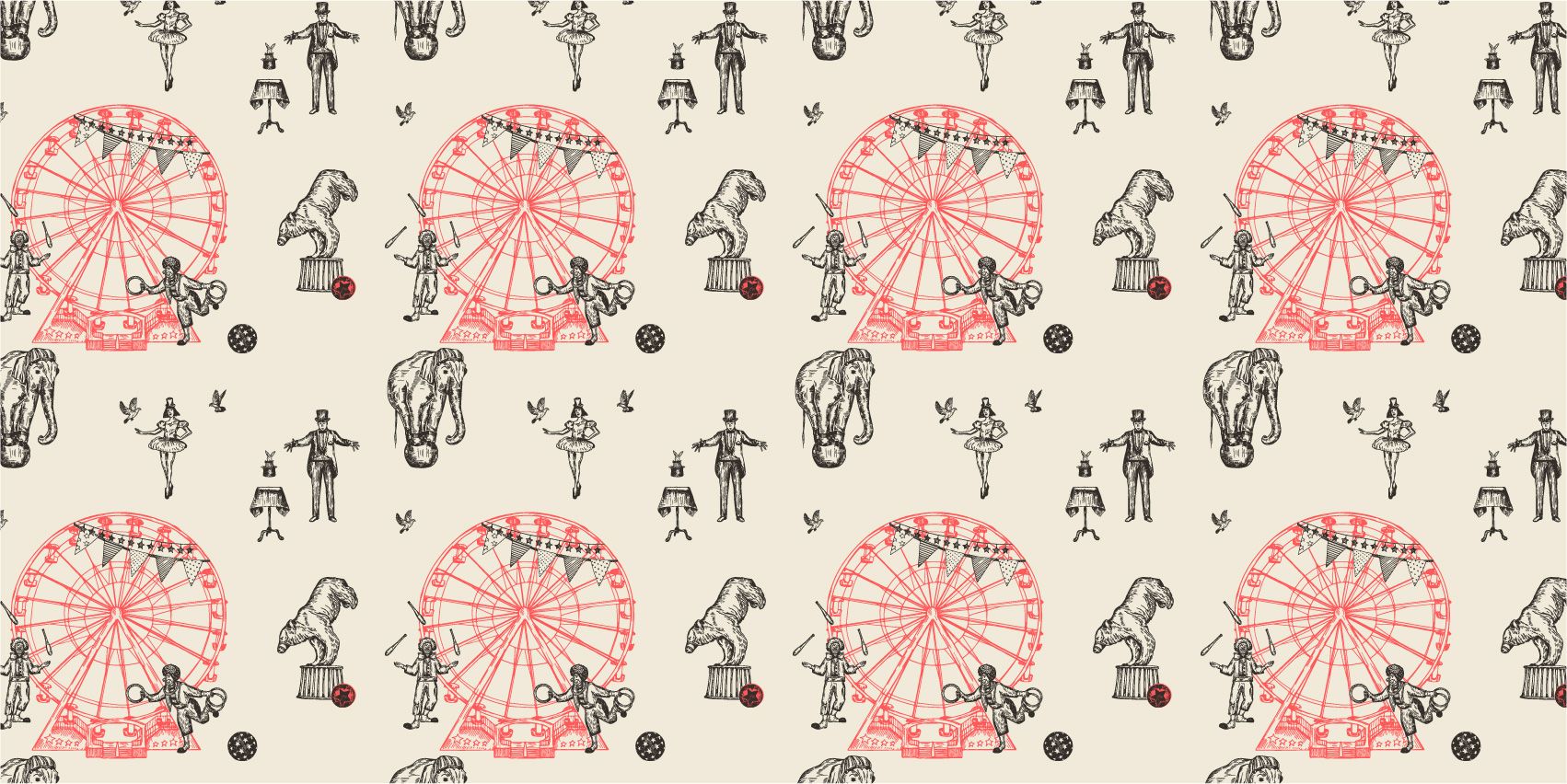 Circus pattern - Wallpaper