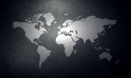 World map light grey - Wallpaper