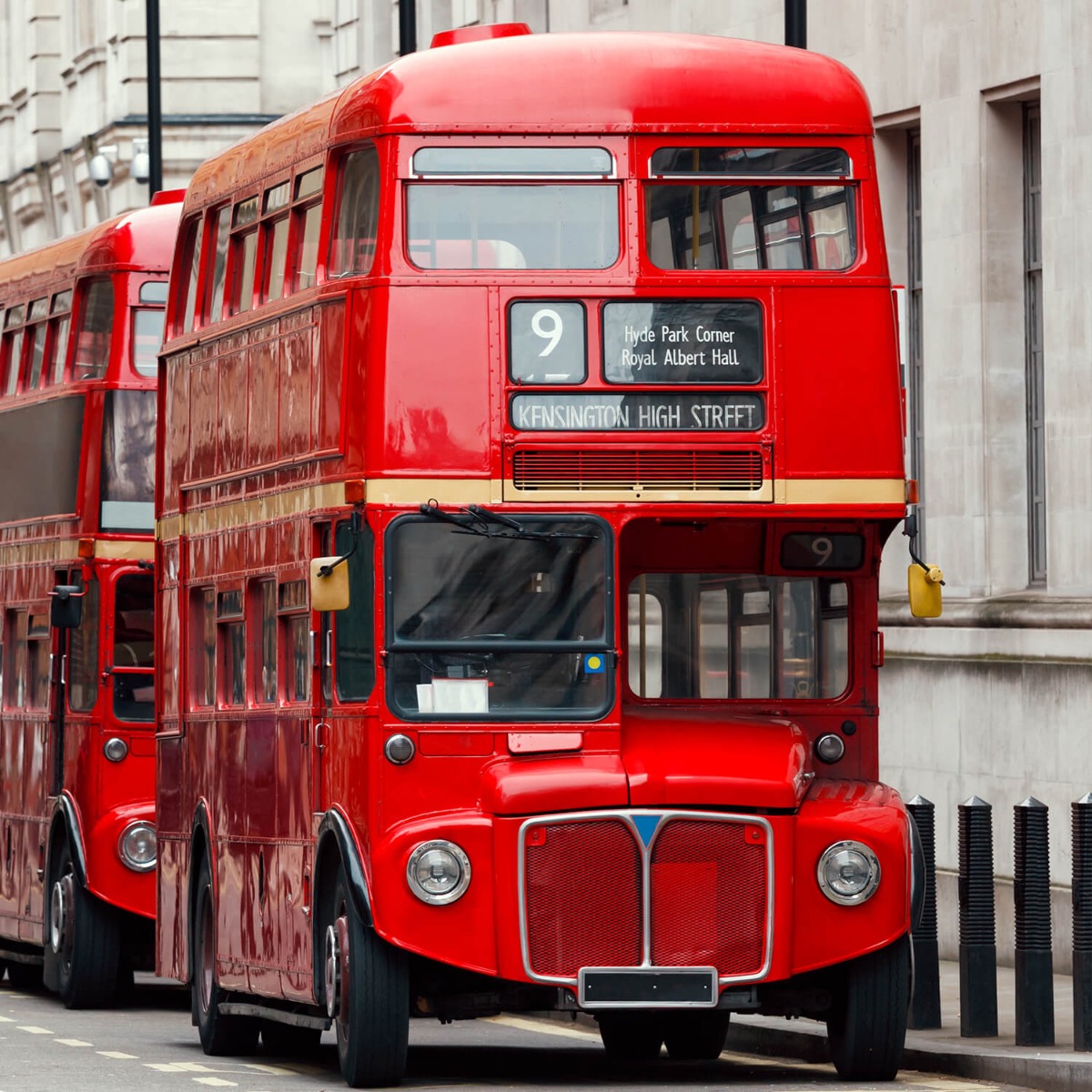 Red London Bus Wall