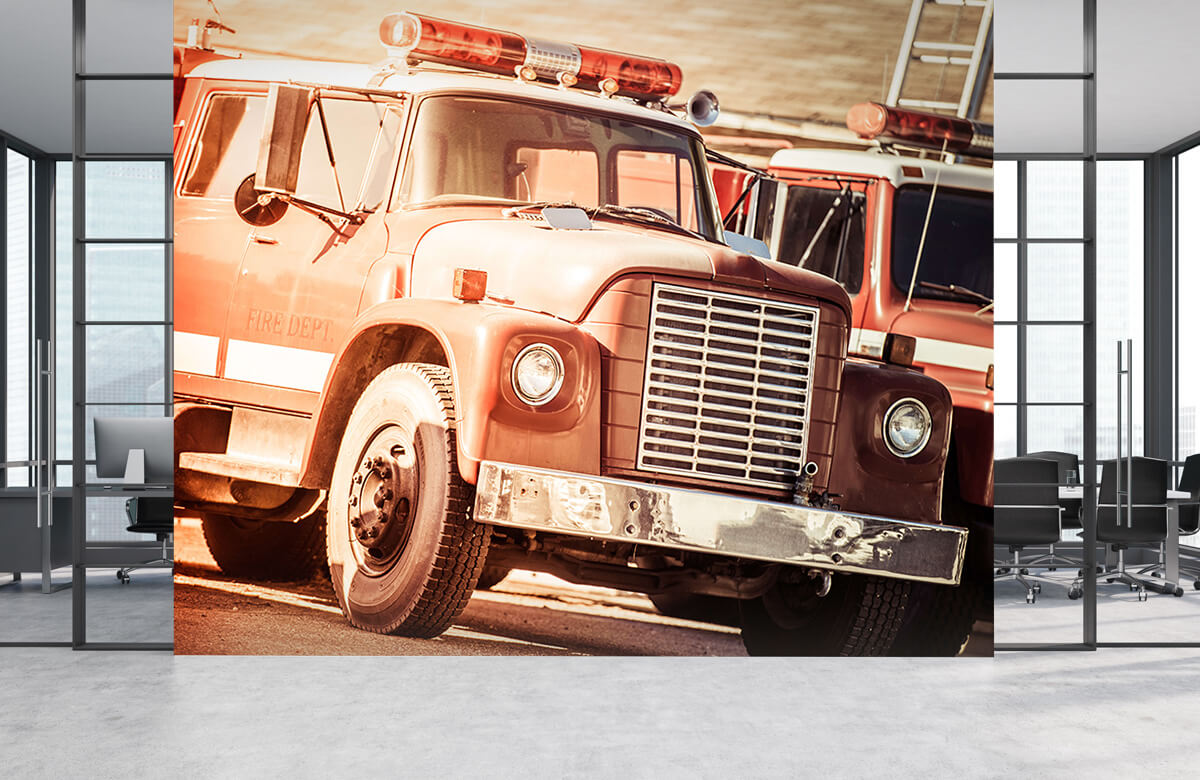 Vintage fire engine - Wallpaper