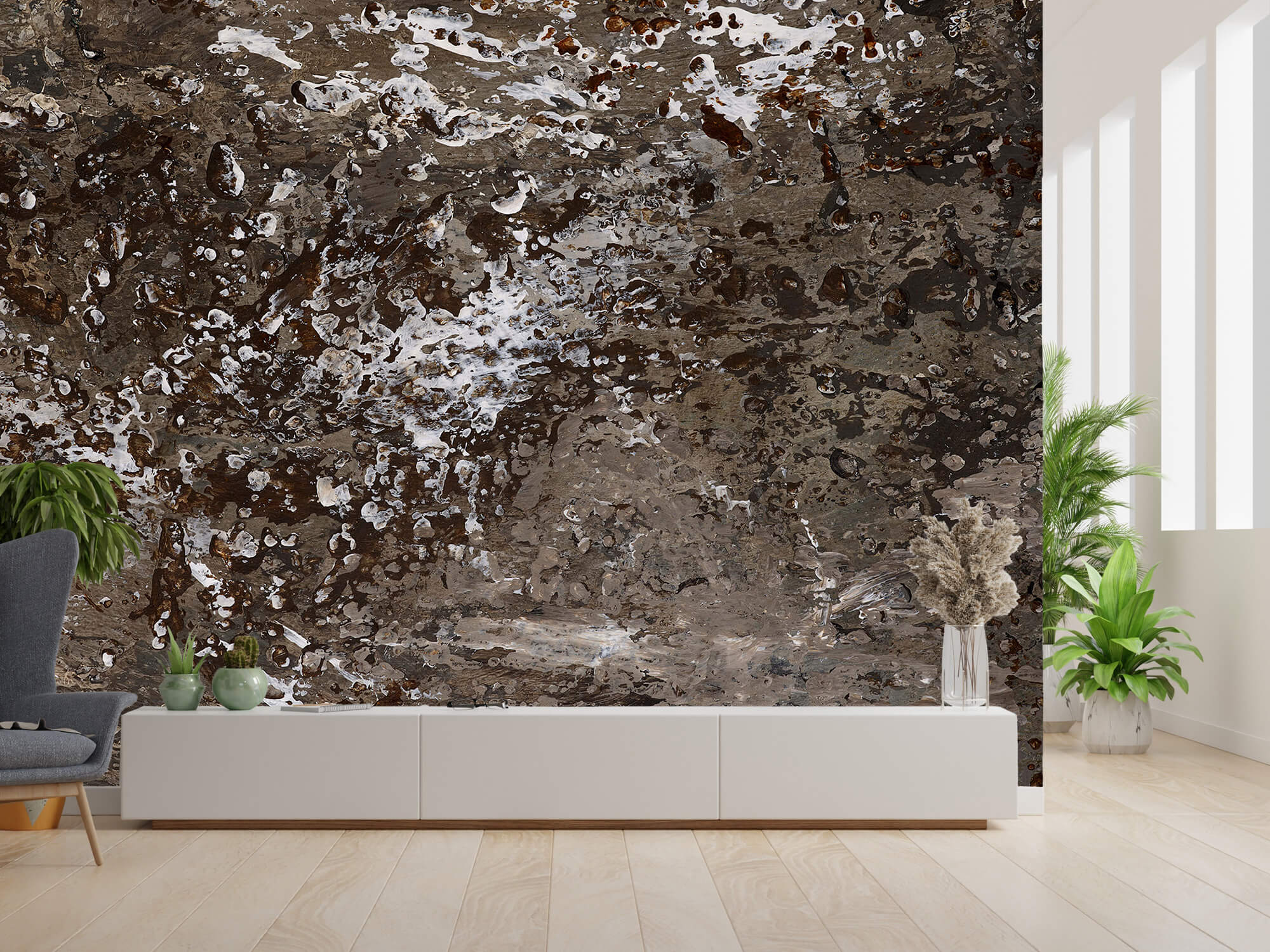 Anthracite-painted structure - Photo Wallpaper