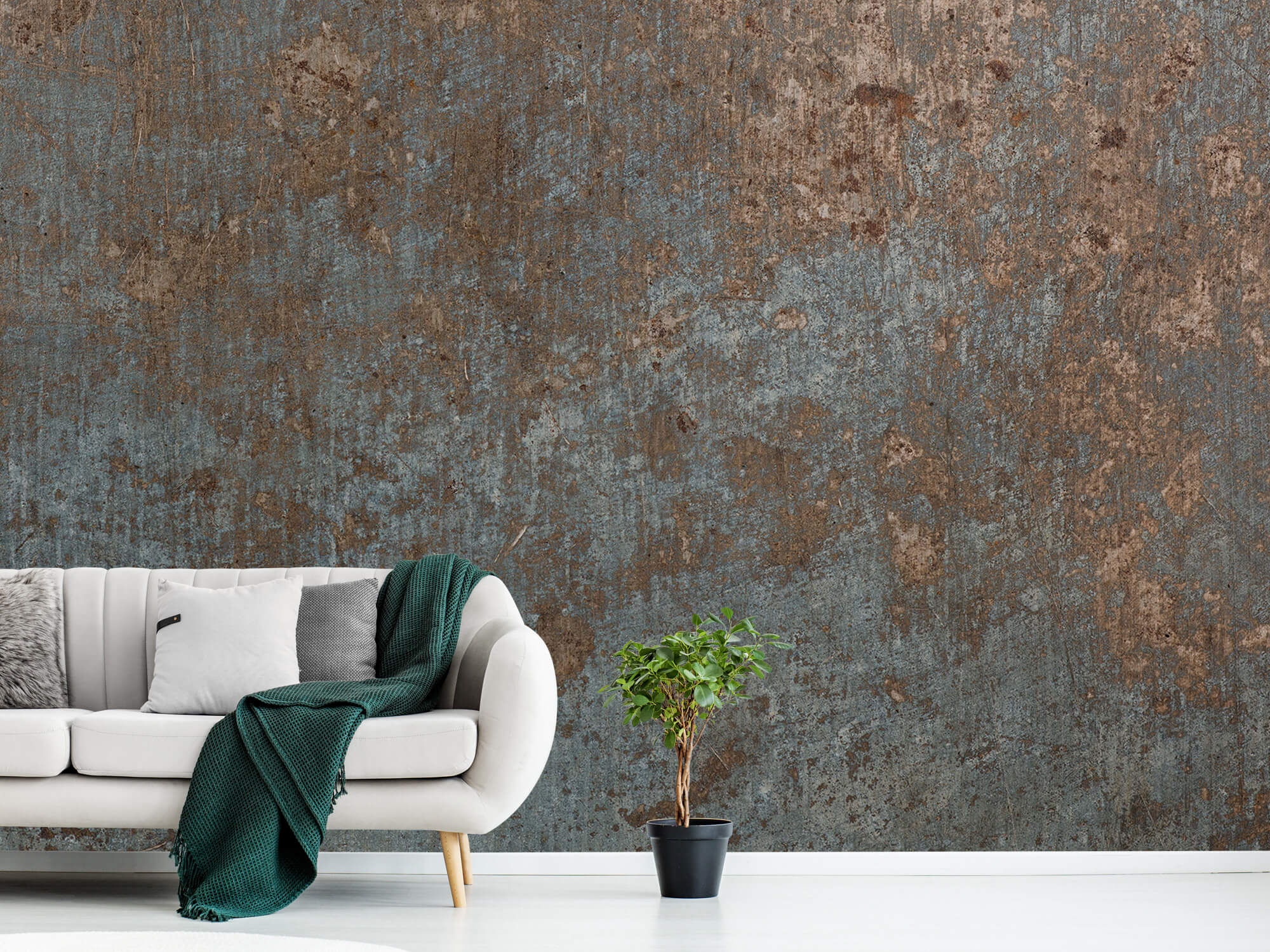 Copper colour structure - Photo Wallpaper